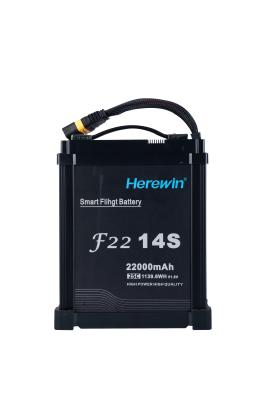 China 22000mAh 51.8V 25C 14S Smart LiPo Battery with AS150U Plug for Agriculture Drone for sale