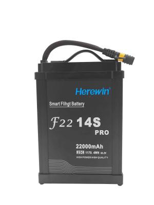China Herewin 14S 22000mAh 53.2V 30C Discharge Semi-Solid Drone Battery for Agricultural UAV for sale