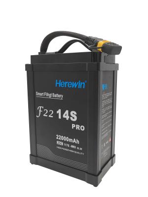 China Herewin 22000mAh 14S 53.2V Smart Lipo Drone Battery 30C Fast Charging for Agriculture UAV for sale