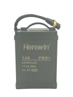 China Herewin 14S1P Pro+ 22000mAh 25C Discharge Sprayer UAV Battery 53.2V Aluminum Alloy Shell for sale