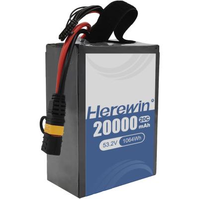 China Herewin Semi-Solid State Battery 14S 53.2V 20000mAh for UAV Fast Charging Long Life for sale
