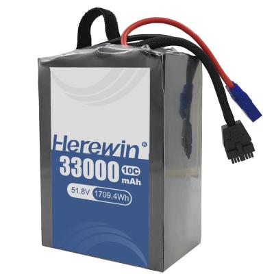 China Herewin Semi-Solid State Battery 14S 51.8V 33000mAh for UAV Drone for sale