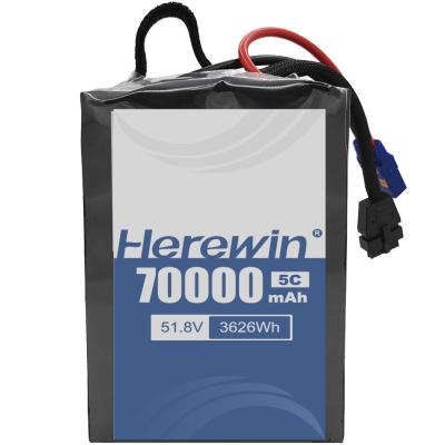 China Herewin Semi-Solid State Battery 14S2P 51.8V 70000mAh Li-Ion LiFePO4 for sale