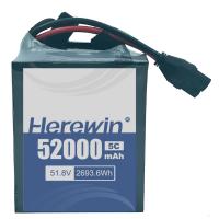 China Herewin 52000mAh 51.8V Semi-Solid State Battery 14S2P for UAV Drone Energy Storage for sale