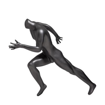China Full Body Headless Male Mannequin Frosted Finish For Running Clothes for sale