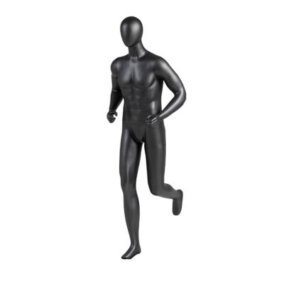 China Casual Jogging Male Sports Mannequin Matte Fiber Glass For Athletic Gear for sale