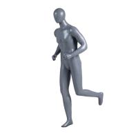 China Casual Jogging Male Sports Mannequin Matte Fiber Glass For Athletic Gear for sale
