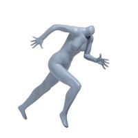 China Running Pose Headless Female Mannequin Customized Color For Sportswear for sale