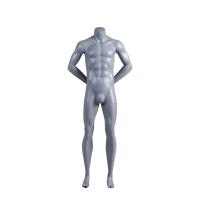 China Grey Sports Headless Full Body Mannequin Long Term Use For Shop Clothing Display for sale