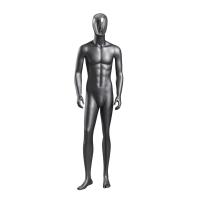 China Stand Upright Black Matte Full Body Male Mannequin For Marketing Promotion for sale