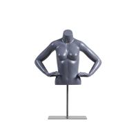 China Frosted Headless Clothing Display Mannequin Half Body Color Customization for sale