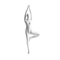 China Natural Curve Mannequin Yoga Pose Heat Resistant Fitness Mannequin For Clothing Shop for sale