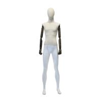 China Wooden Arms Full Body Male Mannequin Natural Curve For Clothing Display for sale