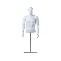 China Black Fiberglass Athletic Male Mannequin Half Body For Showcase Muscles for sale