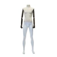 China Sportswear Stand upright White Mannequin Full Body Fiberglass 45CM Shoulder for sale