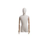 China Split Legged Half Body Mannequin Male Wrapped with Natural Body Curves for sale