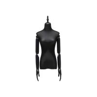 China Cotton half body female manikin with arms and special head cover displayed in the display cabinet for sale