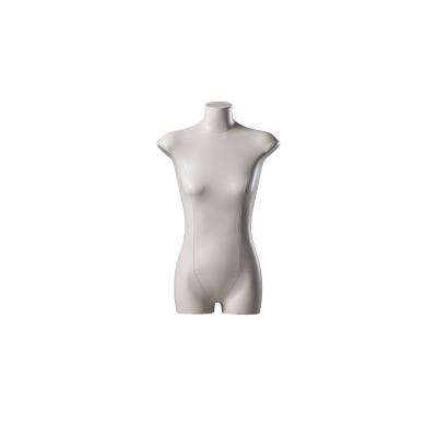 China PU Skin Half Body Female Mannequin with  Armless & Headless for Fashion Showcase for sale