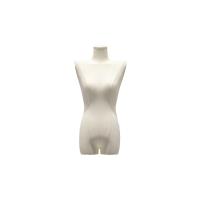 China Armless Woman Half Body Mannequin Wrapped Black Linen With 87cm Hip for sale