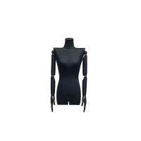 China Soft Linen Half Body Female Mannequin 60CM Waist For Clothes Stores for sale
