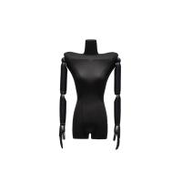 China Upright Half Body Female Mannequin With Shoulder Protrusion And Wooden Arms for sale