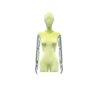 China Electroplated Arms Half Body Display Mannequin Female With Multiple Colors for sale