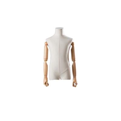China Cute Children Clothing Half Body Male Mannequin Stand Posture Headless for sale