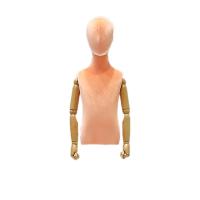China Upright Colorful Half Body Male Mannequin Linen Cloth For Clothing Display for sale