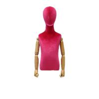 China Upright Colorful Half Body Male Mannequin Linen Cloth For Clothing Display for sale