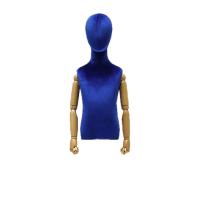 China Upright Colorful Half Body Male Mannequin Linen Cloth For Clothing Display for sale