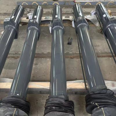 China Lifting Double Hydraulic Cylinder With Hard Chrome Plated Intermediate Pivot Pin for sale