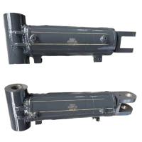 China Double Pivot Eyes Hard Chrome Plated Double Acting Hydraulic Cylinder With Valve Block for sale
