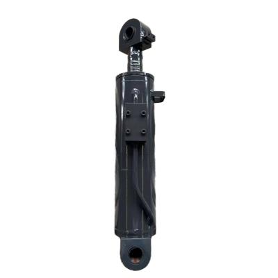China Custom Steel Welded Agricultural Hydraulic Cylinder With Valve Block Hard Chrome Plated for sale