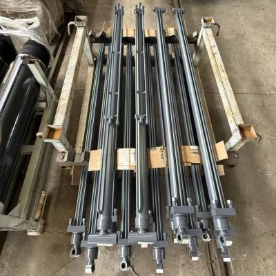 China Hard Chrome Plated Steel 2 Stage Telescopic Hydraulic Cylinder Double Acting for sale