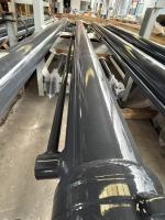China 8000mm Stroke Hard Chrome Plated Steel Hydraulic Telescoping Cylinder With Flange for sale