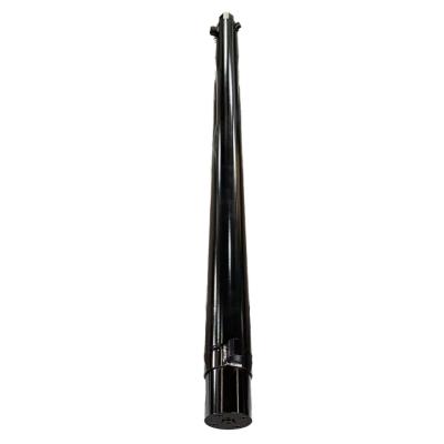 China Hard Chrome Plated 2550mm Stroke Telescopic Hydraulic Cylinder With Rod End Oil Passage for sale