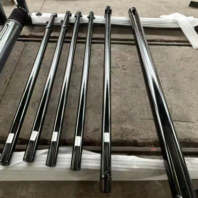 China 2550mm Stroke High Tonnage Telescopic Hydraulic Cylinder With Hard Chrome Plated Rod End for sale