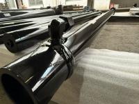 China 2550mm Stroke High Tonnage Telescopic Hydraulic Cylinder With Hard Chrome Plated Rod End for sale