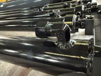 China Rod End Ported Telescopic Hydraulic Cylinder 2350mm Stroke With Hard Chrome Plated Steel for sale