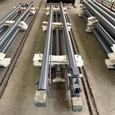 China 6500mm Long Stroke Double Acting Telescopic Hydraulic Cylinder Hard Chrome Plated for sale