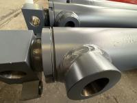 China 1560mm Stroke Hard Chrome Plated Telescopic Cylinder With Grey Painting ODM OEM for sale
