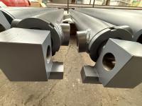 China 1560mm Stroke Hard Chrome Plated Telescopic Cylinder With Grey Painting ODM OEM for sale