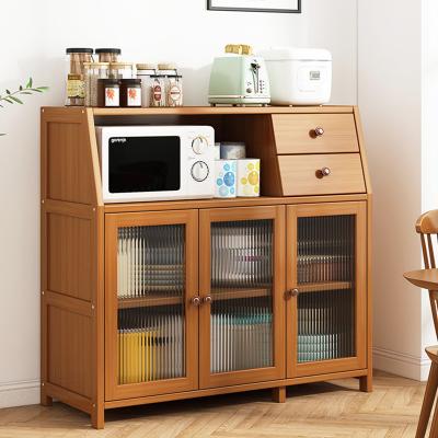China Buffet Kitchen Cabinet with Storage Shelves, Standing Drawer and in Living Room for sale