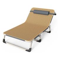 China Modern Reclining Folding Cot Portable Deck Chair Lounge for Bedroom Beach Garden Office or Outdoor Travel Leisure for sale