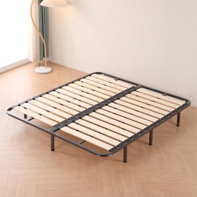 China Thick Solid Wood 1.8m Bed Board Foldable Tatami Mat Iron Pipe and Frame Space Saving in Room for sale
