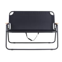 China High-End Outdoor Folding Steel Pipe Chair Popular Double Persons Lounge for Couples Modern for Barbecue Warehouse Available for sale