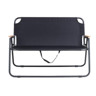 China High-End Outdoor Folding Steel Pipe Chair Popular Double Persons Lounge for Couples Modern for Barbecue Warehouse Available for sale