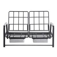 China Japanese Two-seater Sofa Chair for Sitting and Lying On, Corduroy Fabric Bed for sale