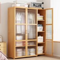 China Storage Closet Cabinet for Blanket Clothing,Wardrobe Organizer Shelf with Doors, Simple Household Cube for sale
