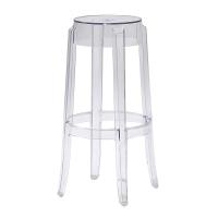 China Nordic Transparent Acrylic Designer High Foot Bar Stool Transparent Reception Chair for Laboratory for Home Bar Furniture for sale